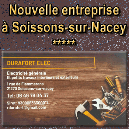 Une nouvelle entreprise - Soissons-Sur-Nacey